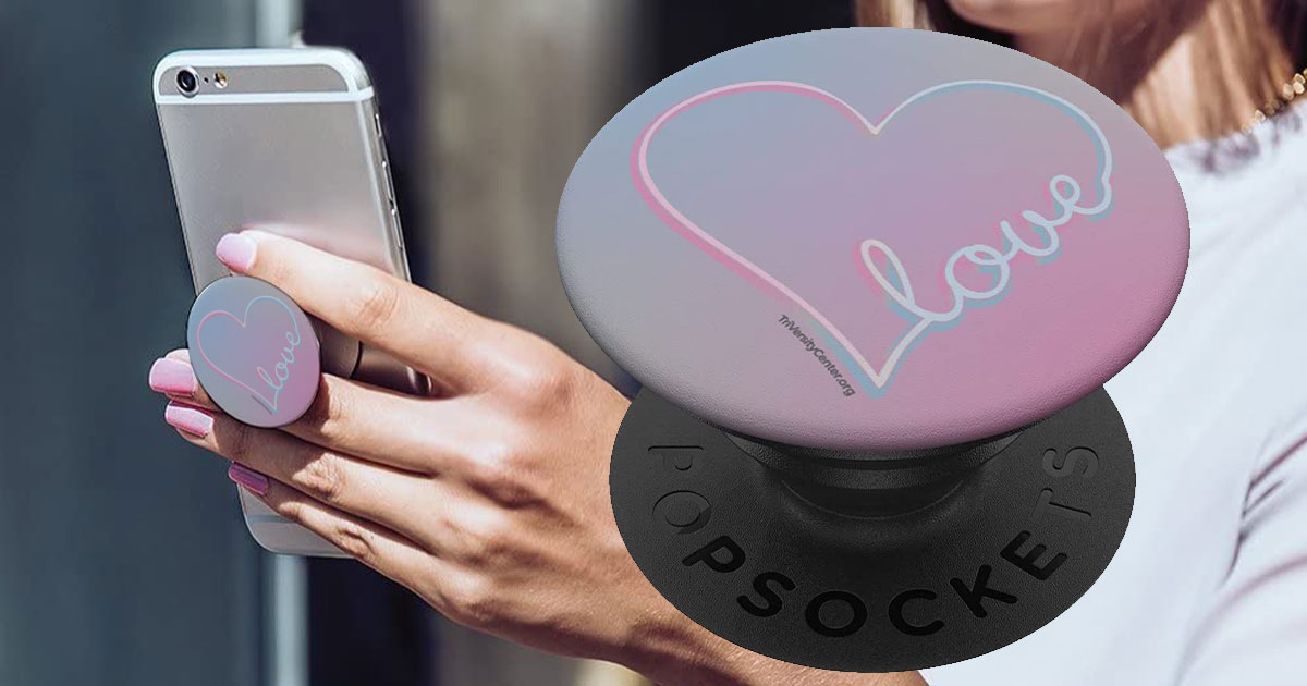 New Product Added! Our Trans LOVE PopSocket is now available. - TriVersity