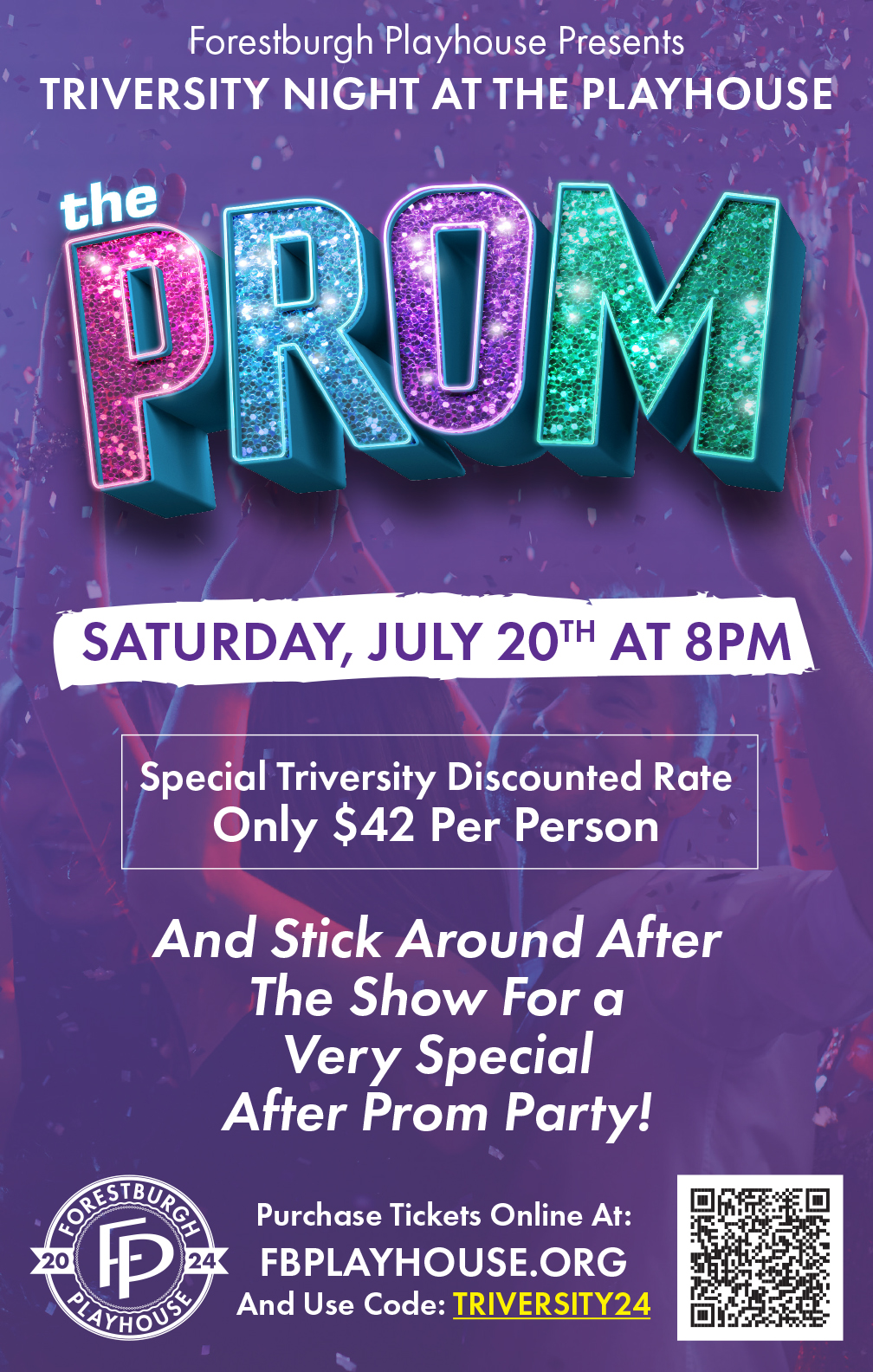 This Saturday July 20 - 8:00pm "The Prom" At the Forestburgh Playhouse ...