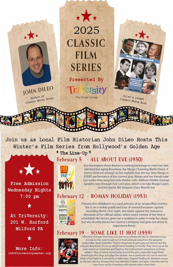 Winter Classic Film Series - with film Historian JOHN DiLEO - Wednesday ...